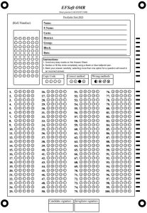 OMR Sheet Checking Software in Pakistan - OMR Sheet checking Software