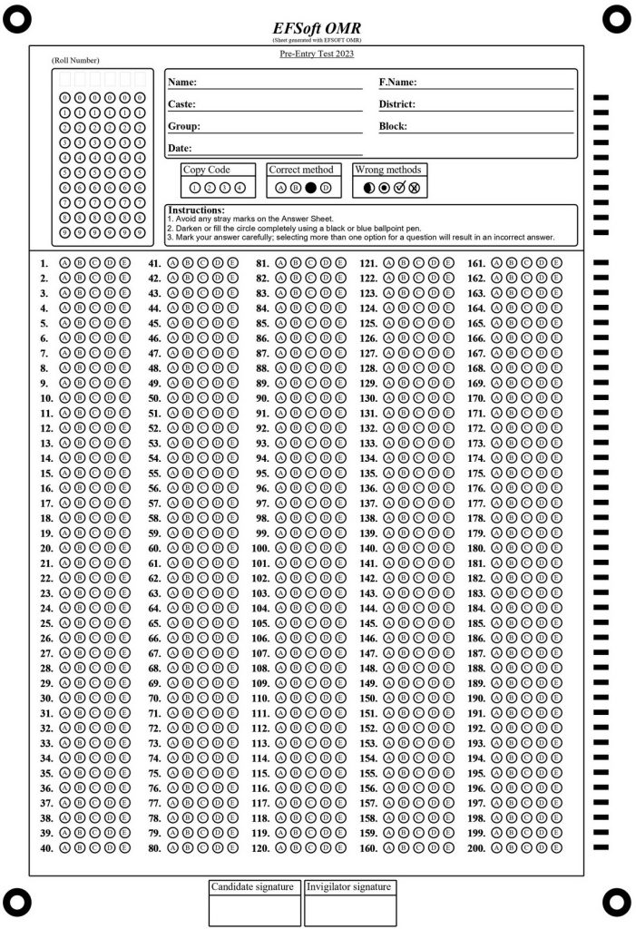 OMR Sheet Checking Software in Pakistan - OMR Sheet checking Software