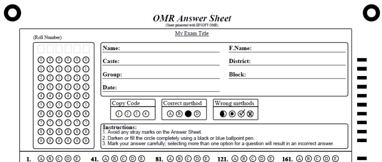 OMR Sheet Checking Software in Pakistan - OMR Sheet checking Software